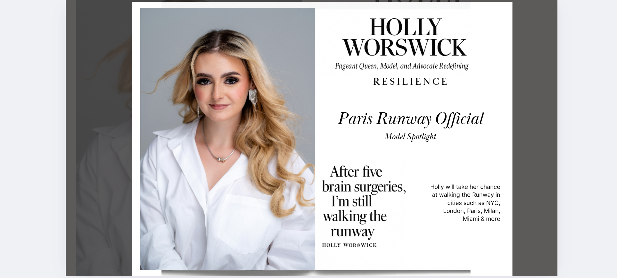 Against the odds... Holly Worswick shows what it means to live your dr ...