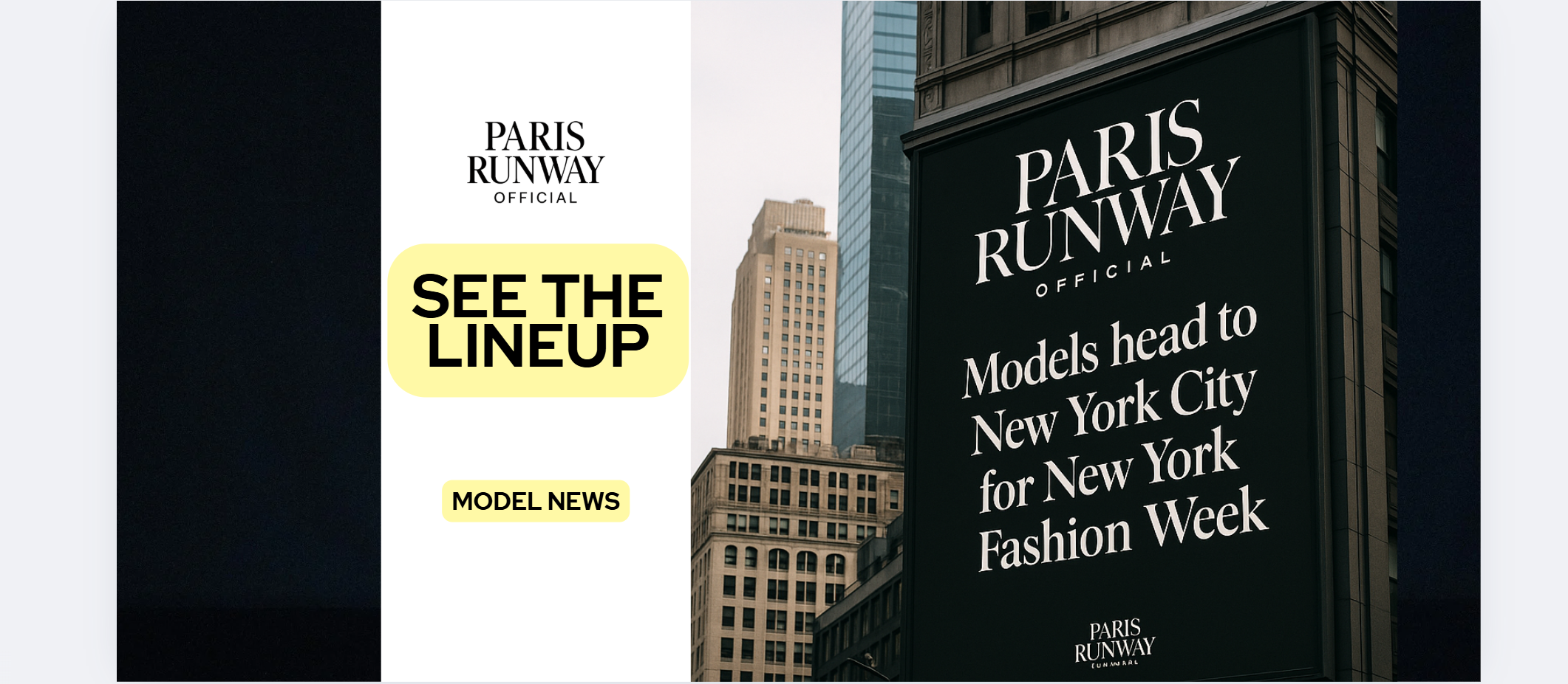 Paris Runway Official Models Head to New York City for New York Fashio ...